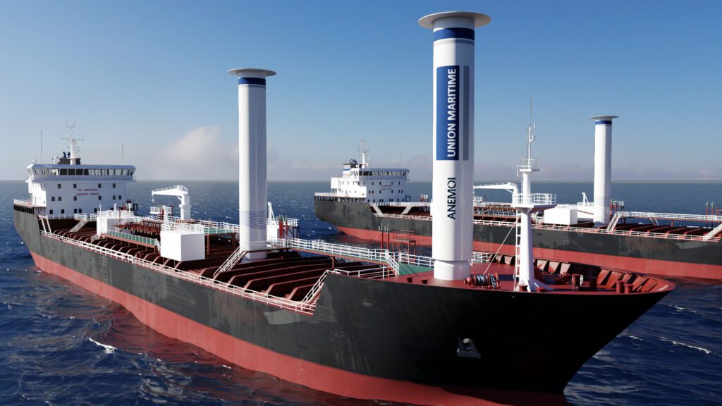 Anemoi Rotor Sails to Power Union Maritime Chemical Tankers | Ships Monthly