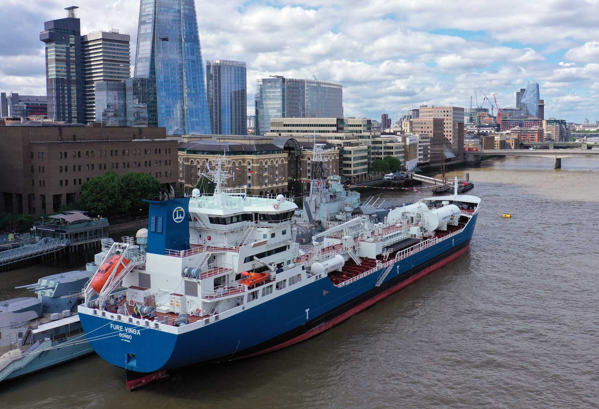 World’s most environmentally friendly tanker Fure Vinga in central ...