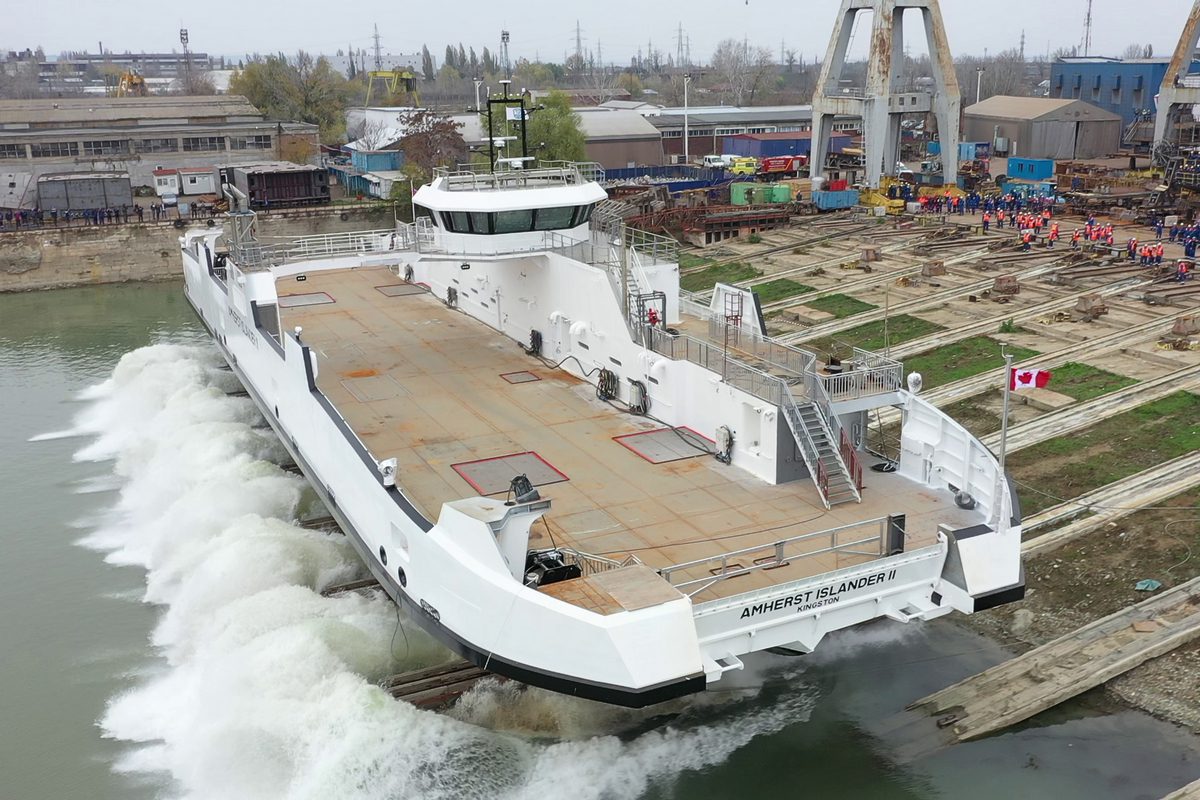 Ferry launched at Damen Shipyards Galati | Ships Monthly