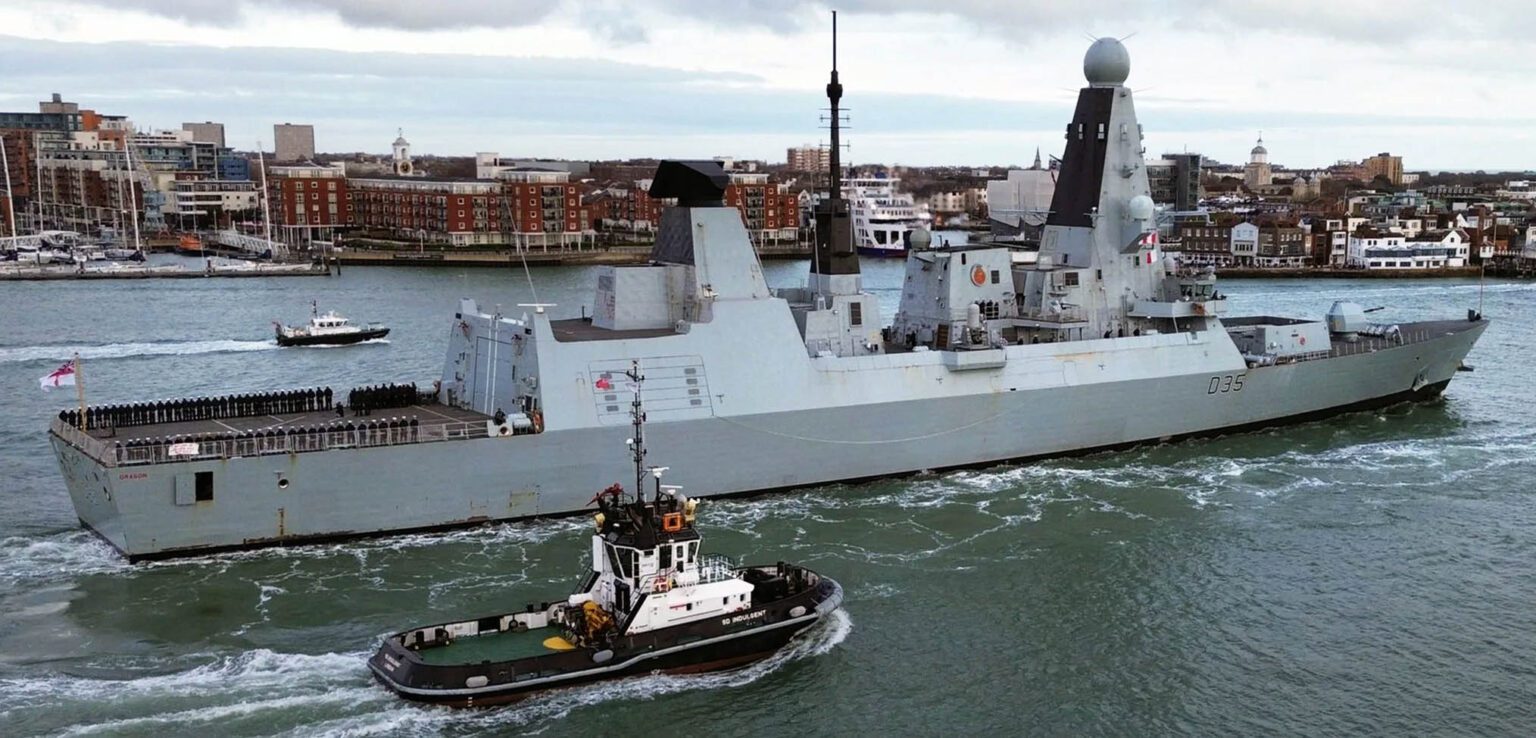 HMS Dragon Departs Portsmouth for Eastern Mediterranean Mission | Ships ...