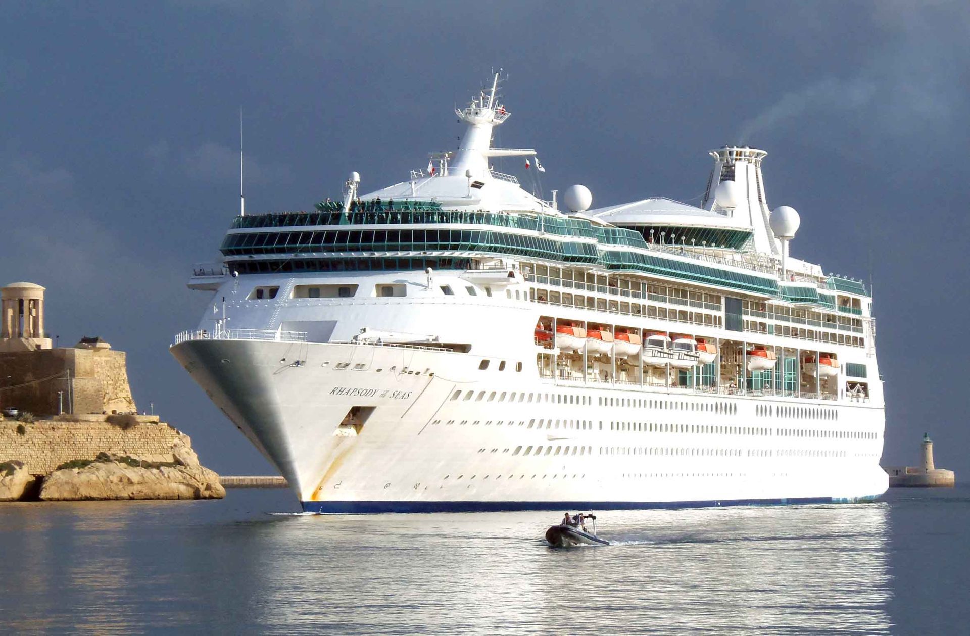 Rhapsody of the Seas caught in storm | Ships Monthly