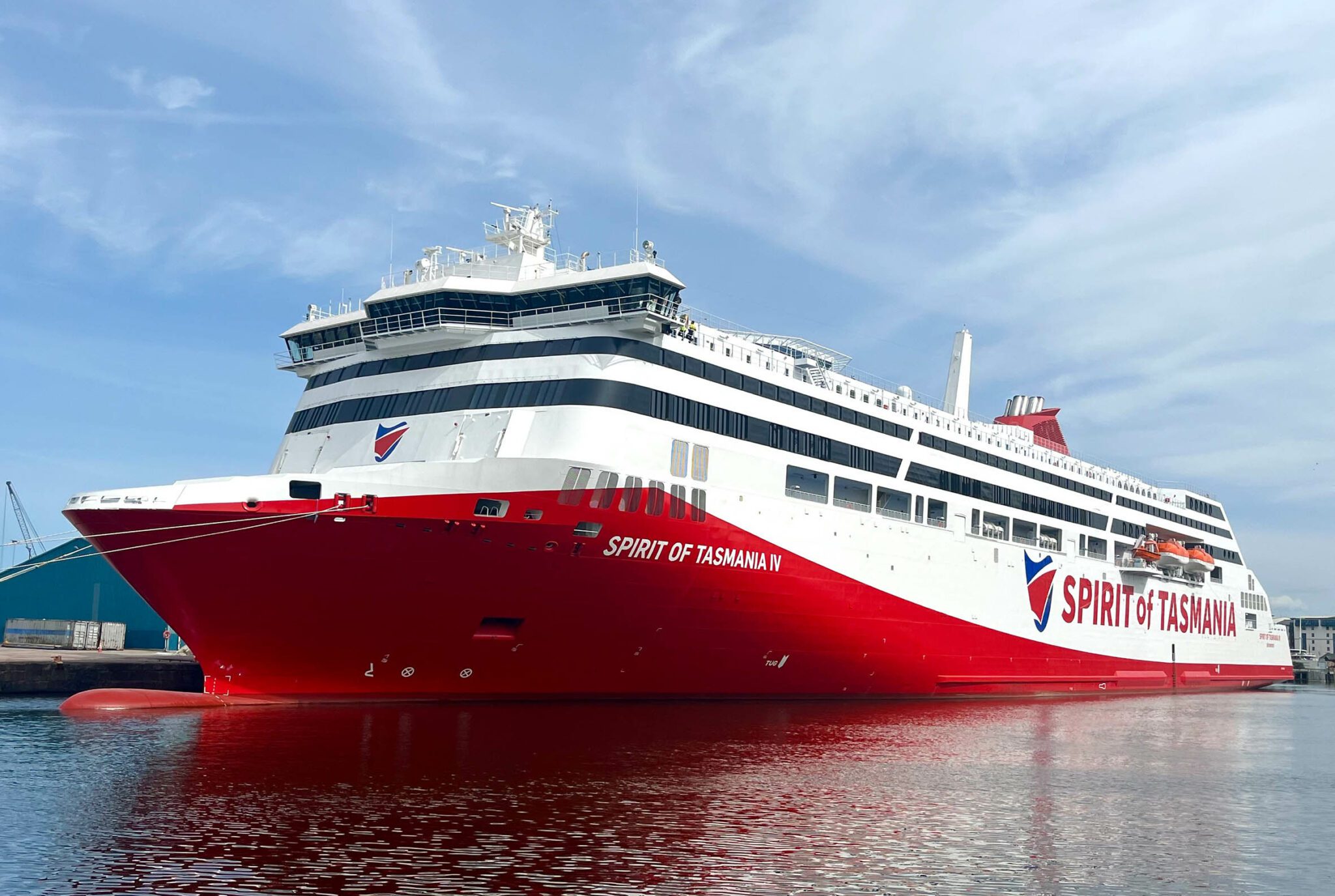 Spirit of Tasmania IV leaves the Port of Leith | Ships Monthly
