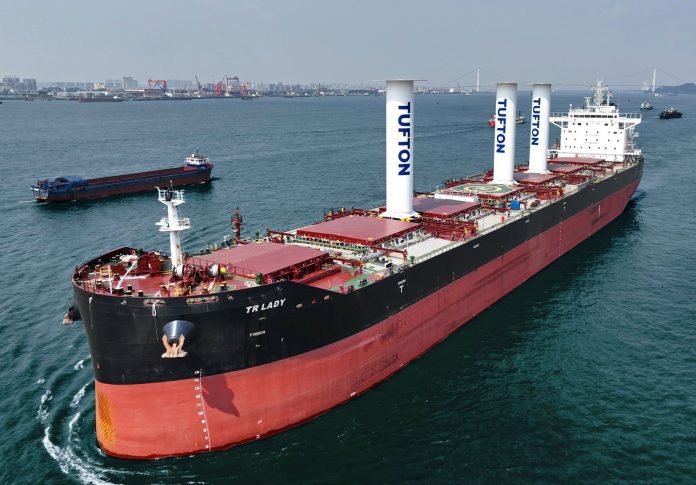 Rotor Sails fitted to bulk carrier | Ships Monthly